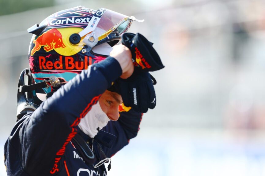 Op een rij: de verschillende helm designs van Max verstappen